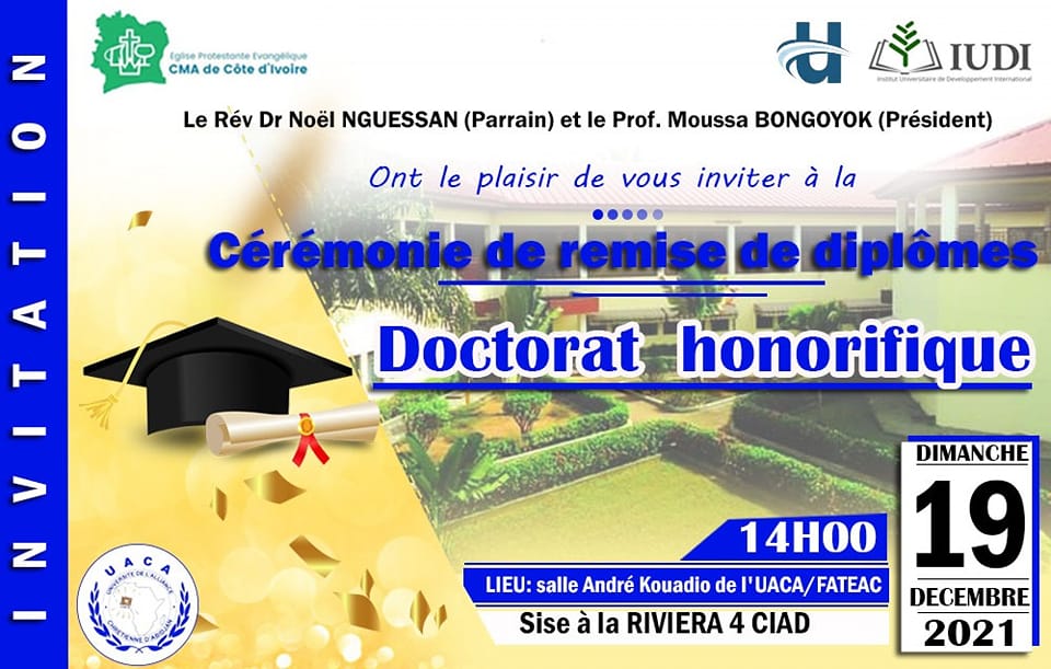 Honorary Doctorate Graduation Ceremony - Alliance World Fellowship